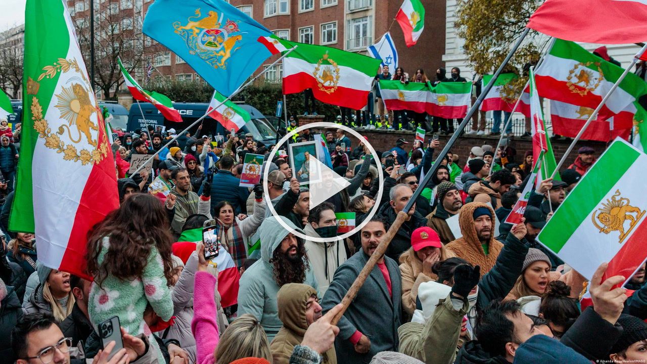 Demonstrations across Europe support Iran protests