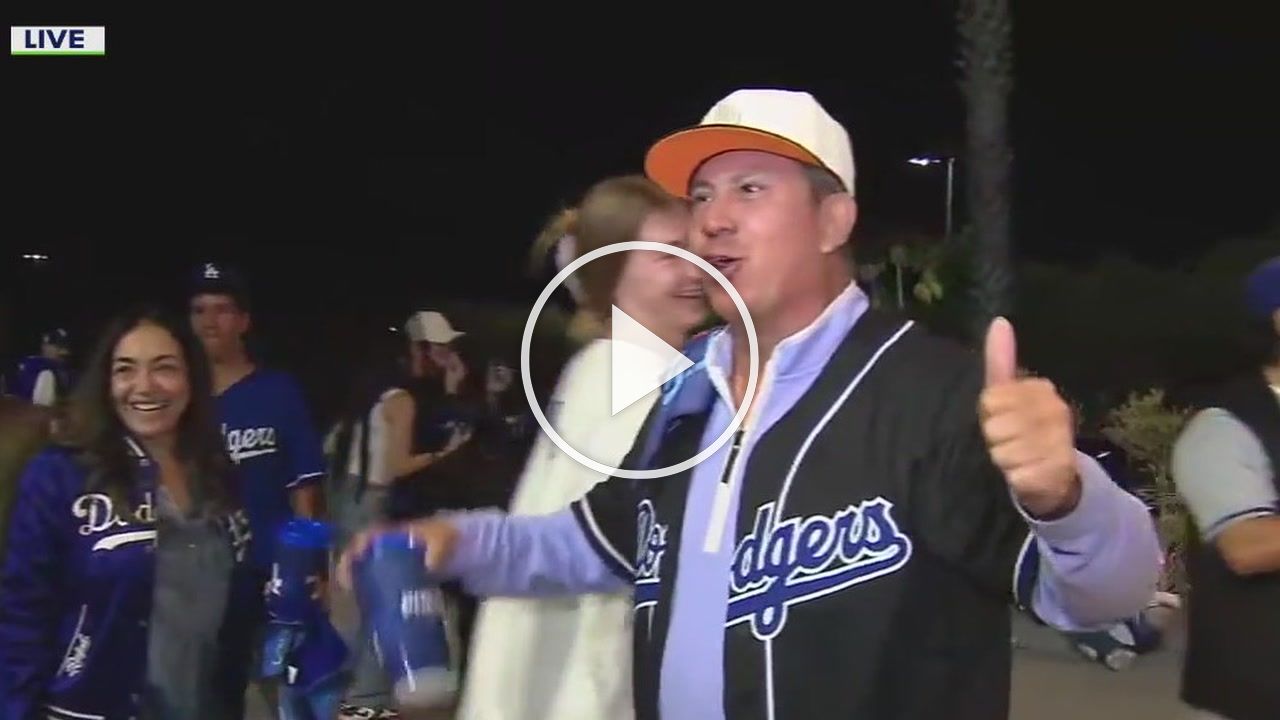 Dodger fans celebrate Game 4 win