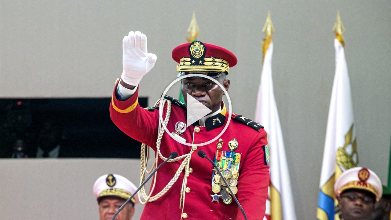 Gabon Army General sworn in as President