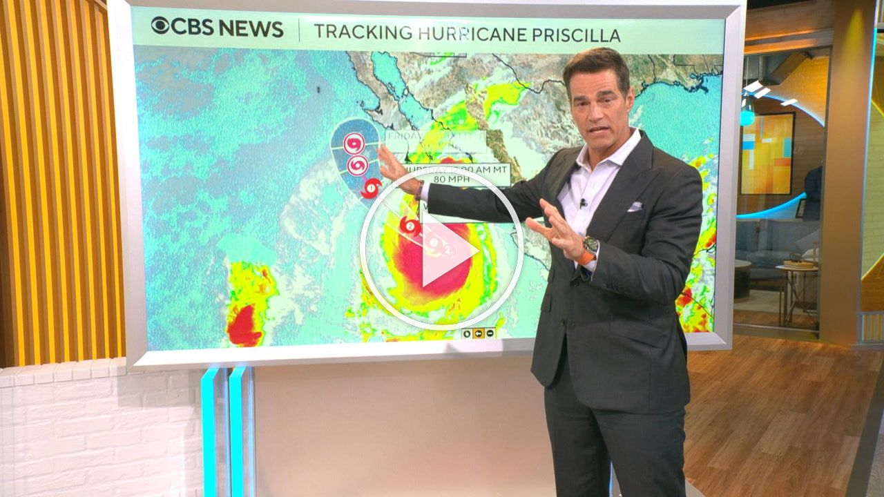 Hurricane Priscilla strengthens to Category 2 in the Pacific
