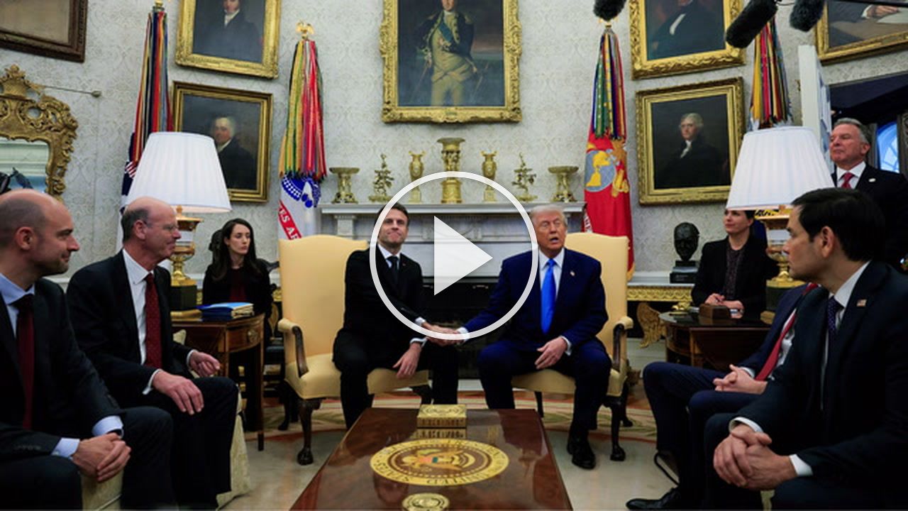 Macron, Trump display differences on Ukraine at White House visit