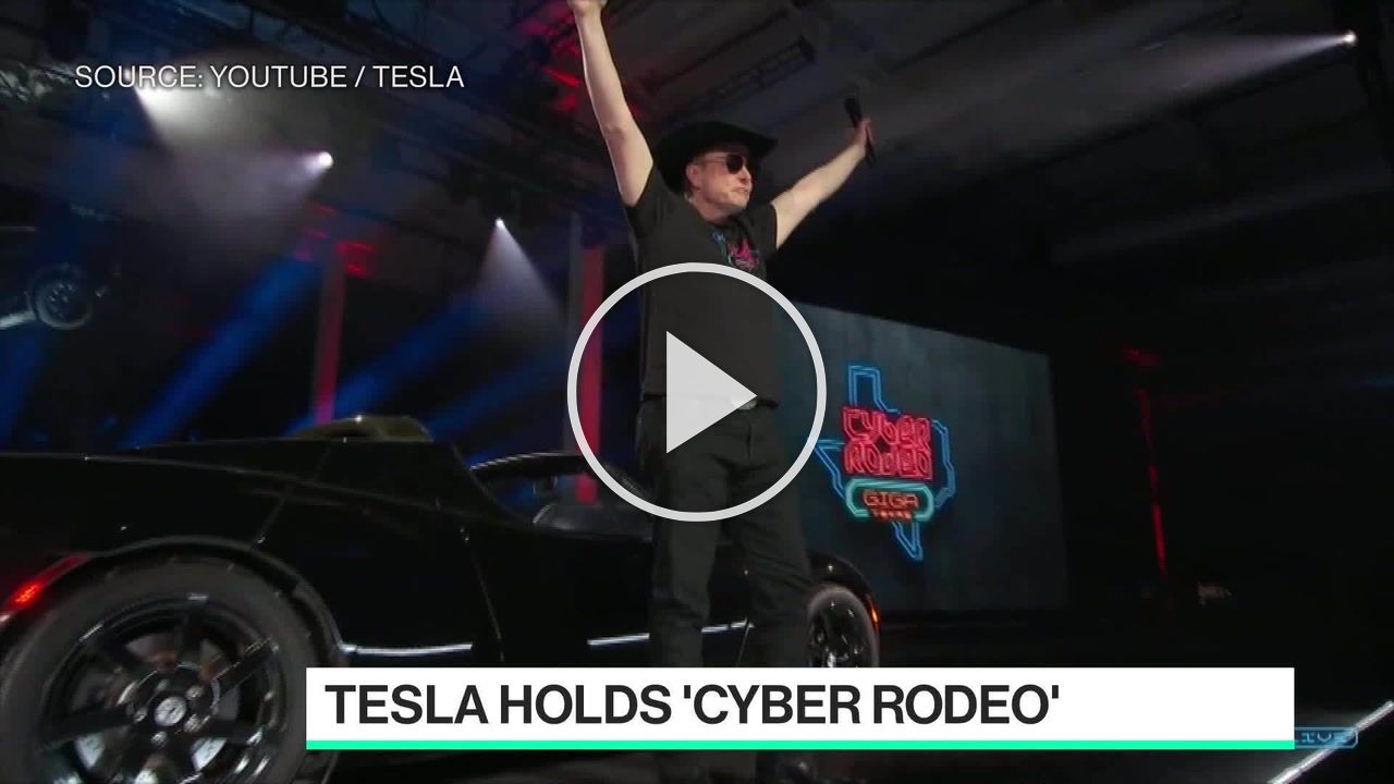 Musk takes centre stage at Tesla's 'Cyber Rodeo'