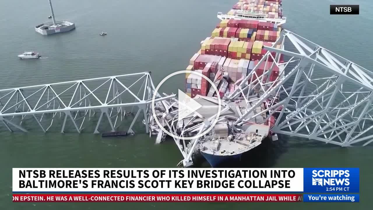 NTSB releases investigation results of Baltimore bridge collapse