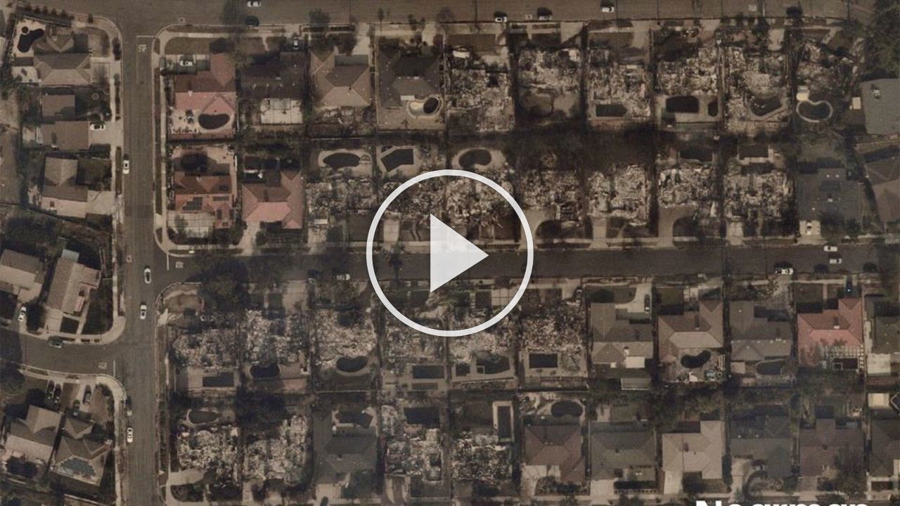Satellite images reveal devastation across Los Angeles