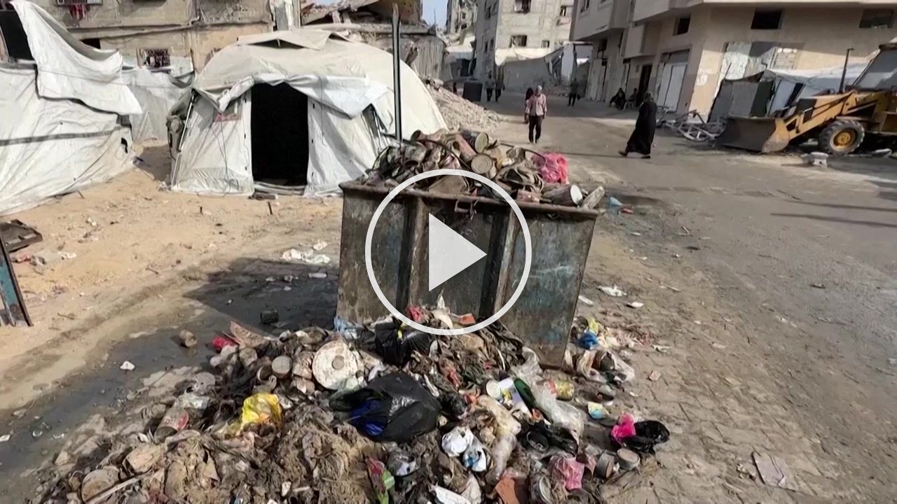 Seeping sewage and piles of garbage are making Gazans sick