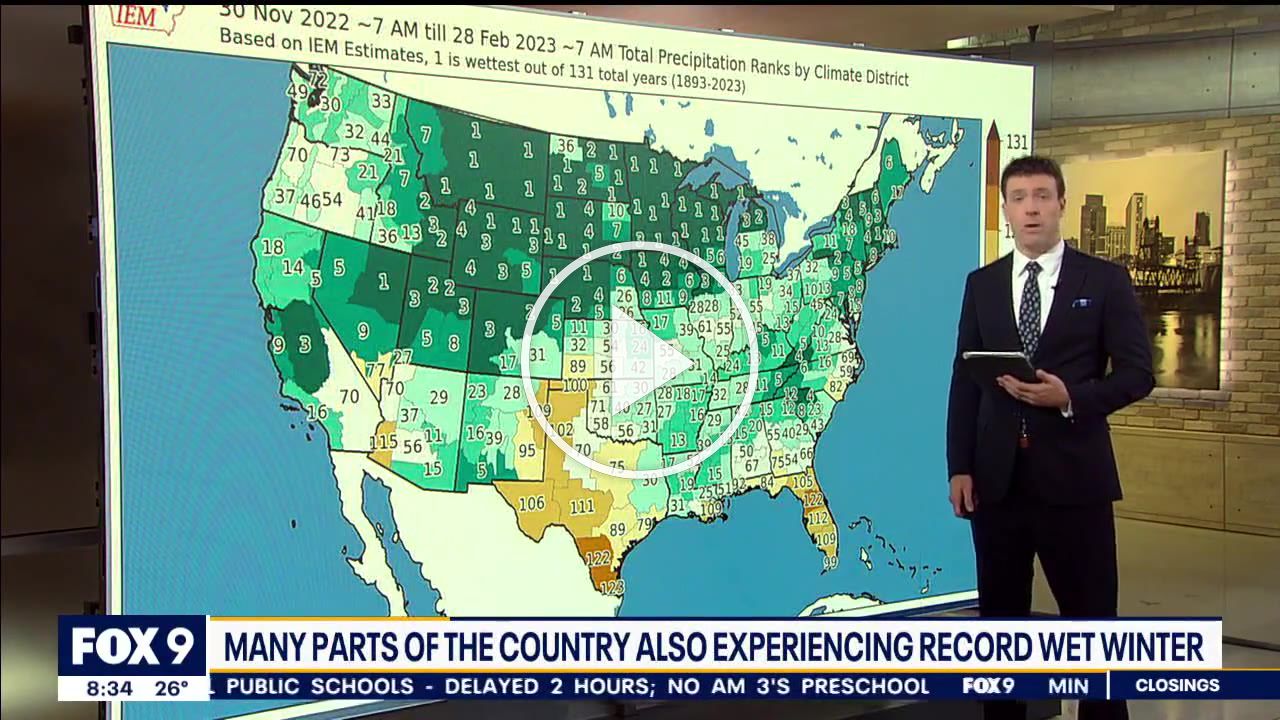 Snowpack melting could cause major floods