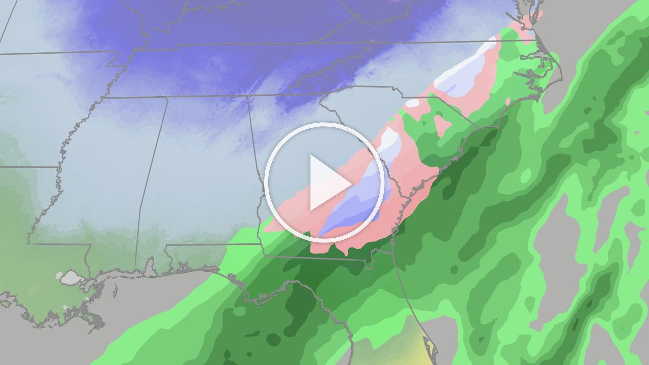 South, Mid-Atlantic snow possible this weekend