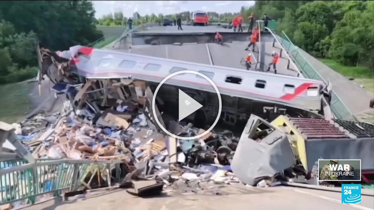 Two bridges collapse in overnight 'blasts' in Russia