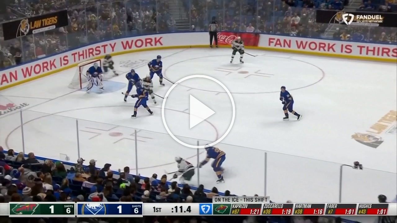 Wild edge Sabres 5-4 in overtime to snap winless streak